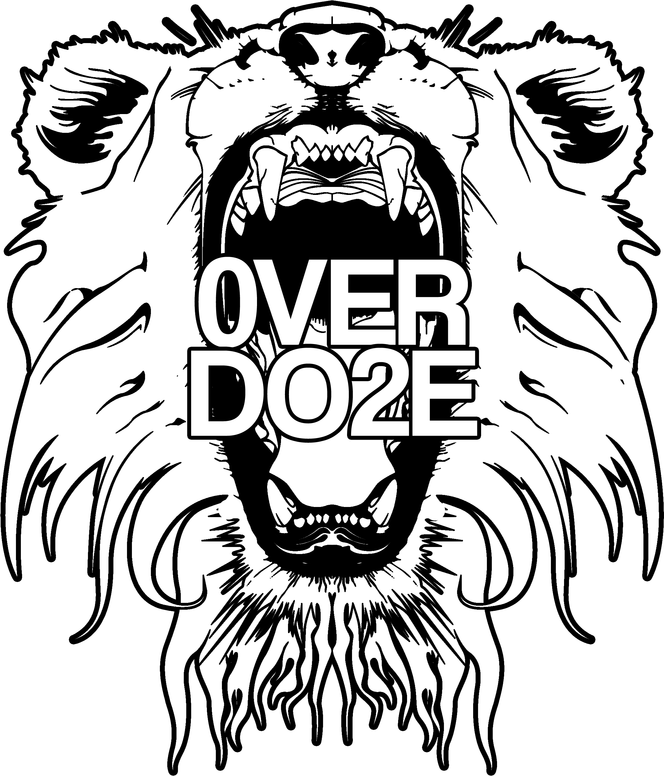 Lion Roaring Drawing - Lion Drawing With Mouth Open - (2543x3094) Png ...