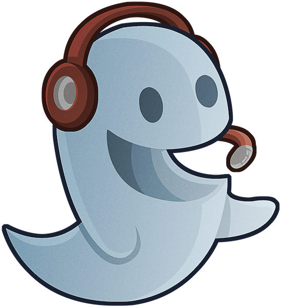 Ghost Playing Video Games - (600x600) Png Clipart Download