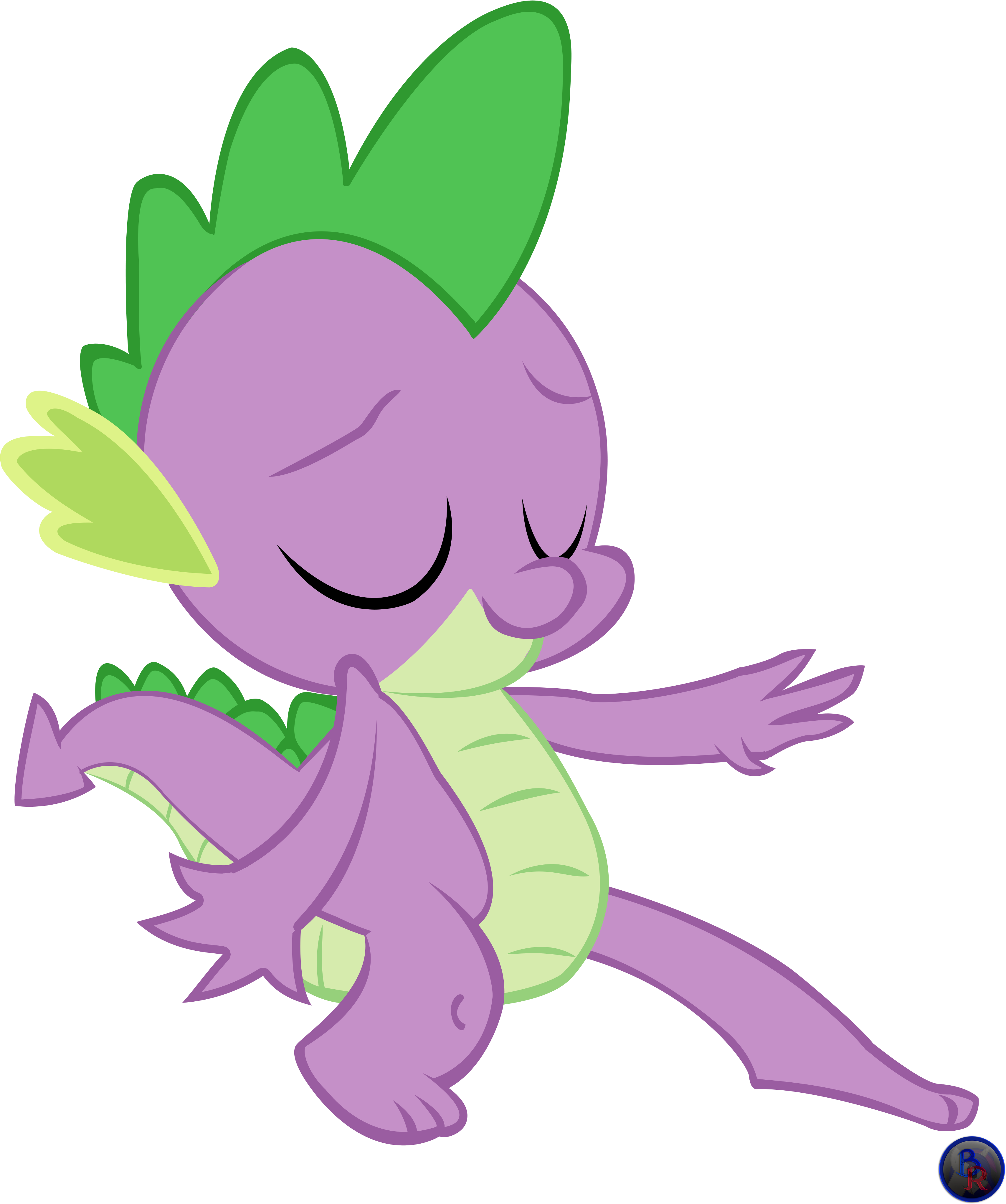 Spike Groovy Dance - My Little Pony Spike Dance - (3447x4111) Png ...