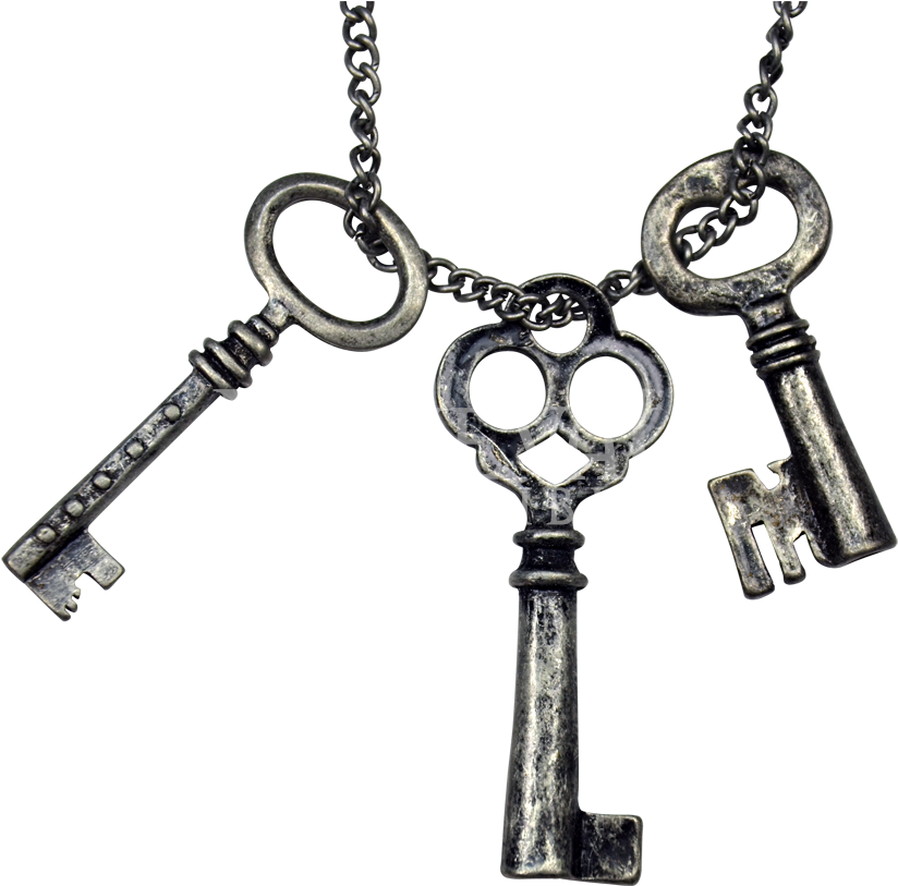 Key Clipart Medieval - Keys Necklace - (850x850) Png Clipart Download