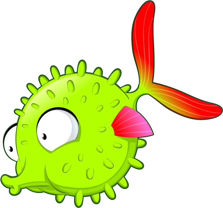 Rock Clipart Safari - Ocean Fish Cartoon - (800x728) Png Clipart Download