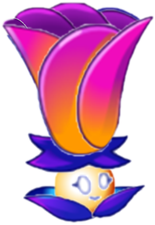 Moon Flower Fire - Plants Vs Zombies 2 Moon Flower - (333x469) Png ...