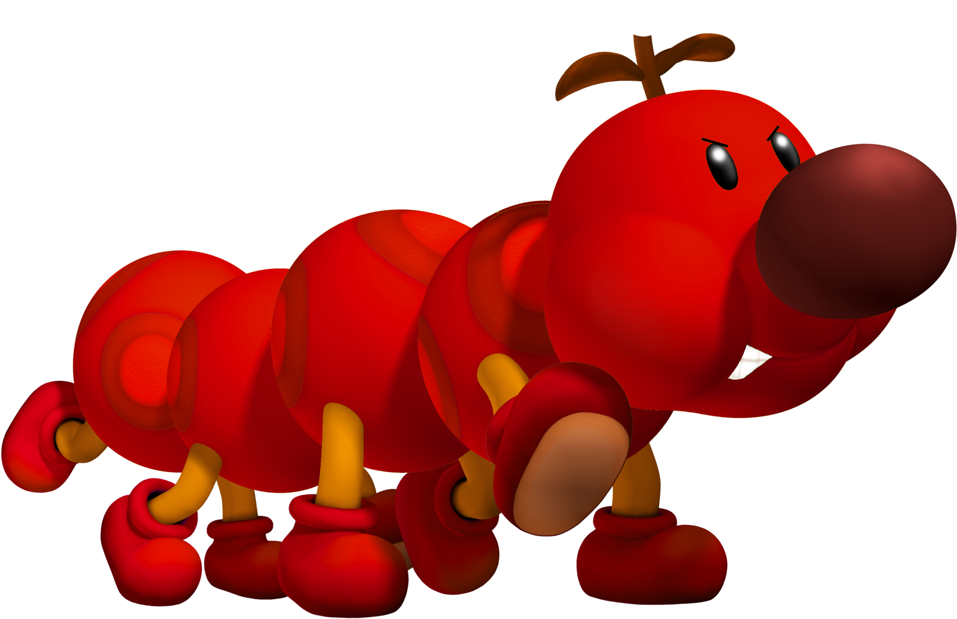 Super Mario Bros Wiggler - (2000x1596) Png Clipart Download