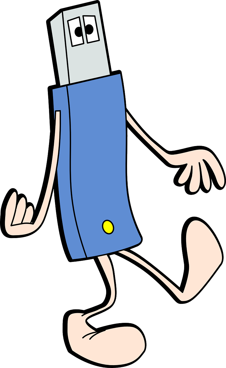Usb Cartoon - (788x1280) Png Clipart Download