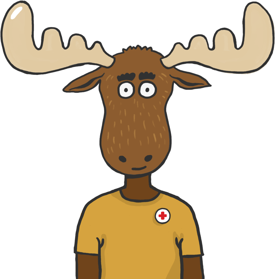 Moose Character V2 - Character - (1000x1000) Png Clipart Download