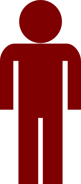 Man Symbol Transparent Clipart - Red Stick Figure Transparent ...