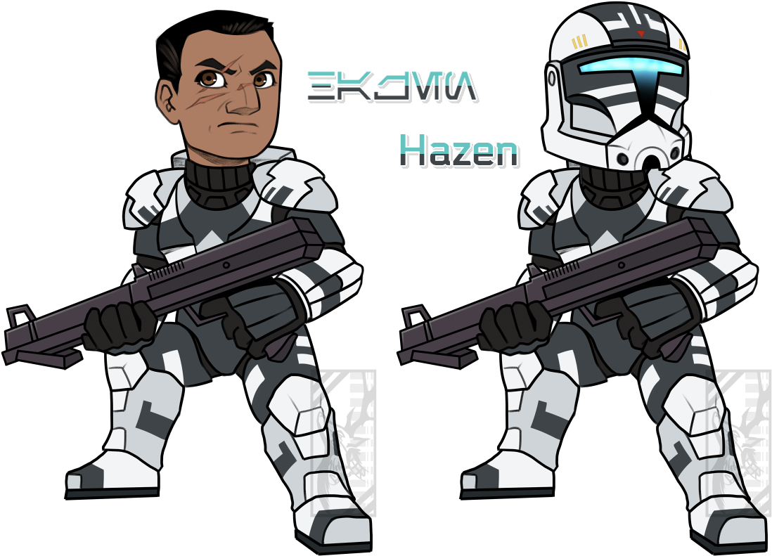 Star Wars Clone Troopers Clone Commando Clone Trooper - Machine Gun ...