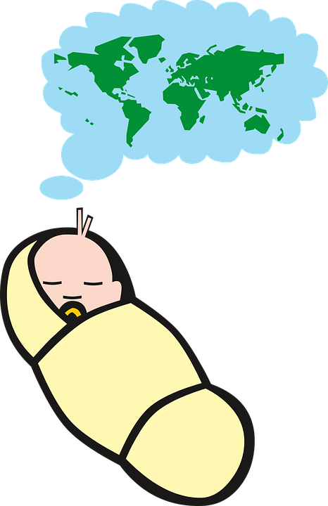 Dreaming Bubble - World Map - (466x720) Png Clipart Download