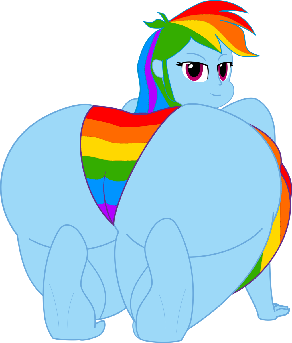 Chubby Eqg Rainbrainbow Dash Ass - Rainbow Dash Butt Inflation ...