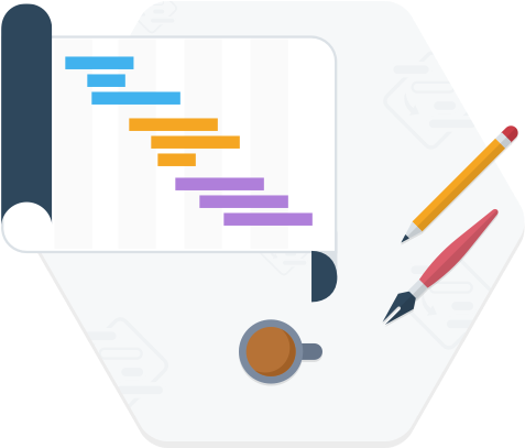 Gantt Chart Timeline - Graphic Design - (520x520) Png Clipart Download