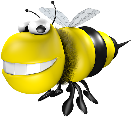 Busy Bee Cliparts 18, Buy Clip Art - Bee Animated Transparent 3d ...