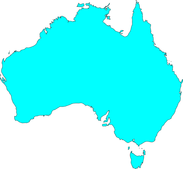 Australia Map Outline Vector - Full Size PNG Clipart Images Download