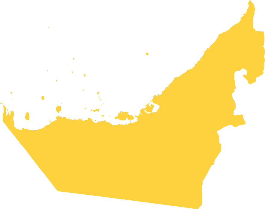 Uae Map Png - (916x711) Png Clipart Download