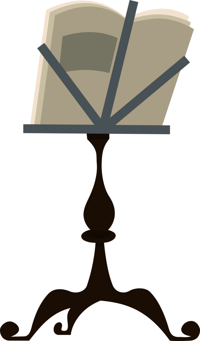Music Stand By Ponyhd - Music Stand Vector - (1600x2734) Png Clipart ...