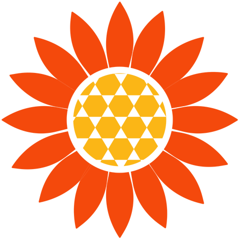Flat Sunflower Head Logo Transparent Png - Hd Sunflower Vector Png ...