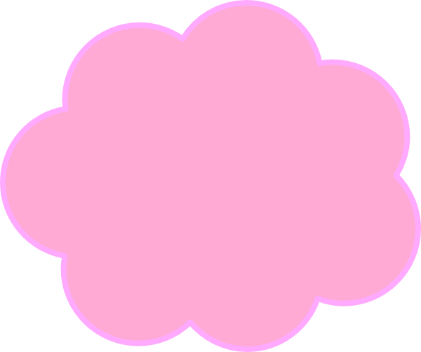 Pink Text Bubble Png - (600x502) Png Clipart Download
