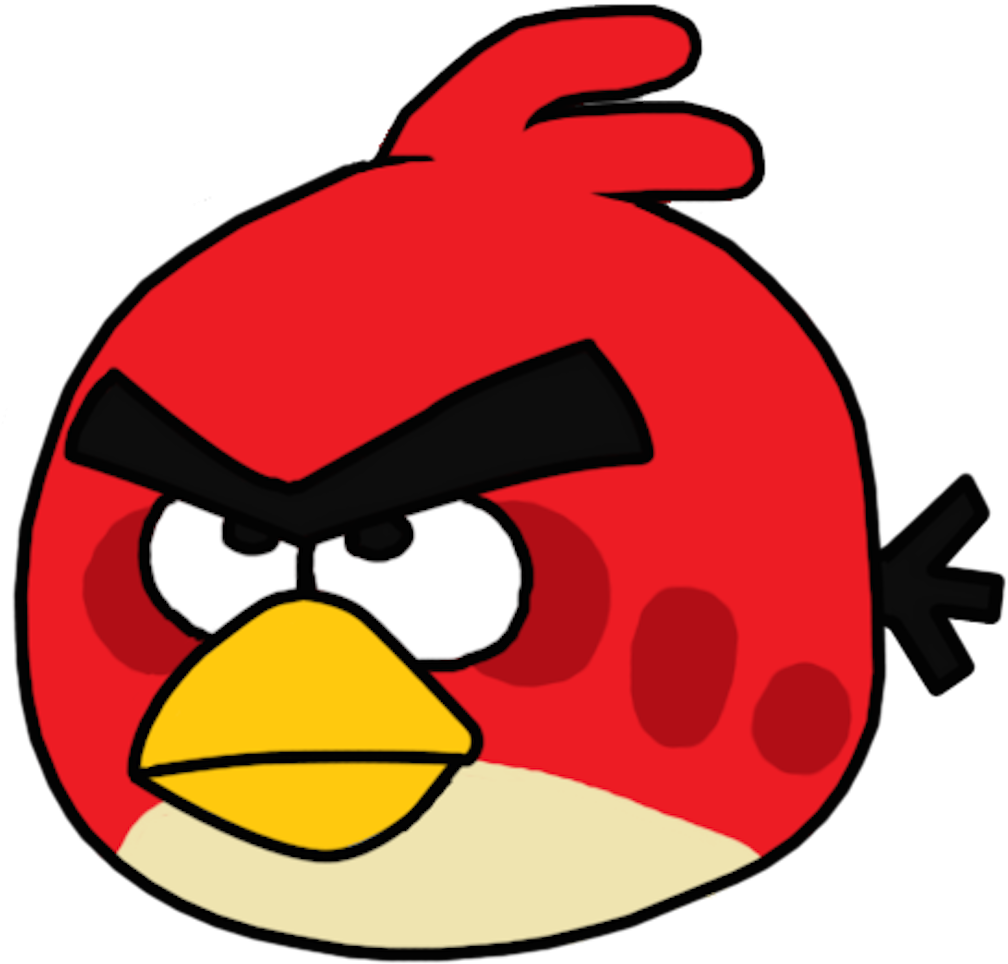 Angry Bird - Angry Bird Angry Face - (1337x1080) Png Clipart Download