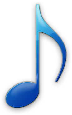 Music Note Transparent - Blue Music Note Transparent Background ...