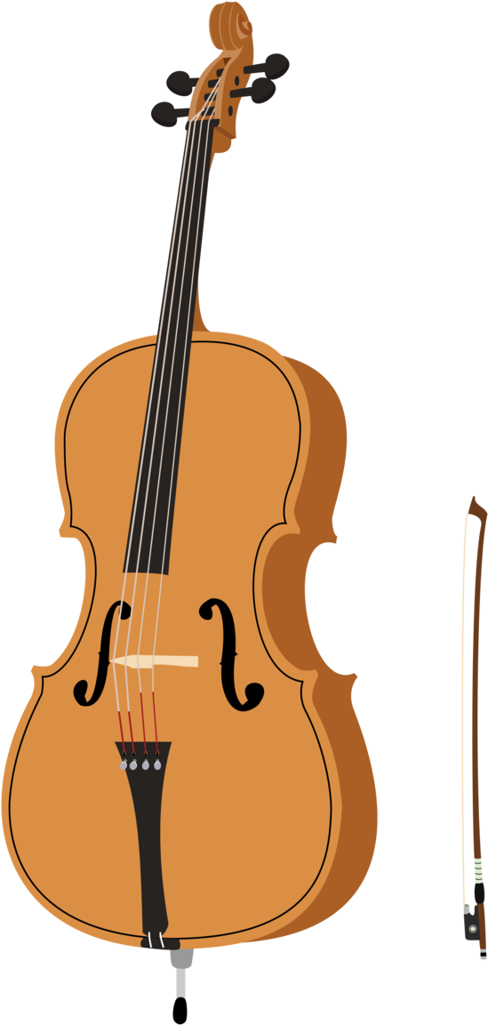 Cartoon Cello Drawing Clipart Best - Cello Clip Art - (691x1157) Png ...
