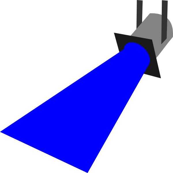 Spot Light Blue Clip Art At Clker - Blue Spotlight Transparent ...