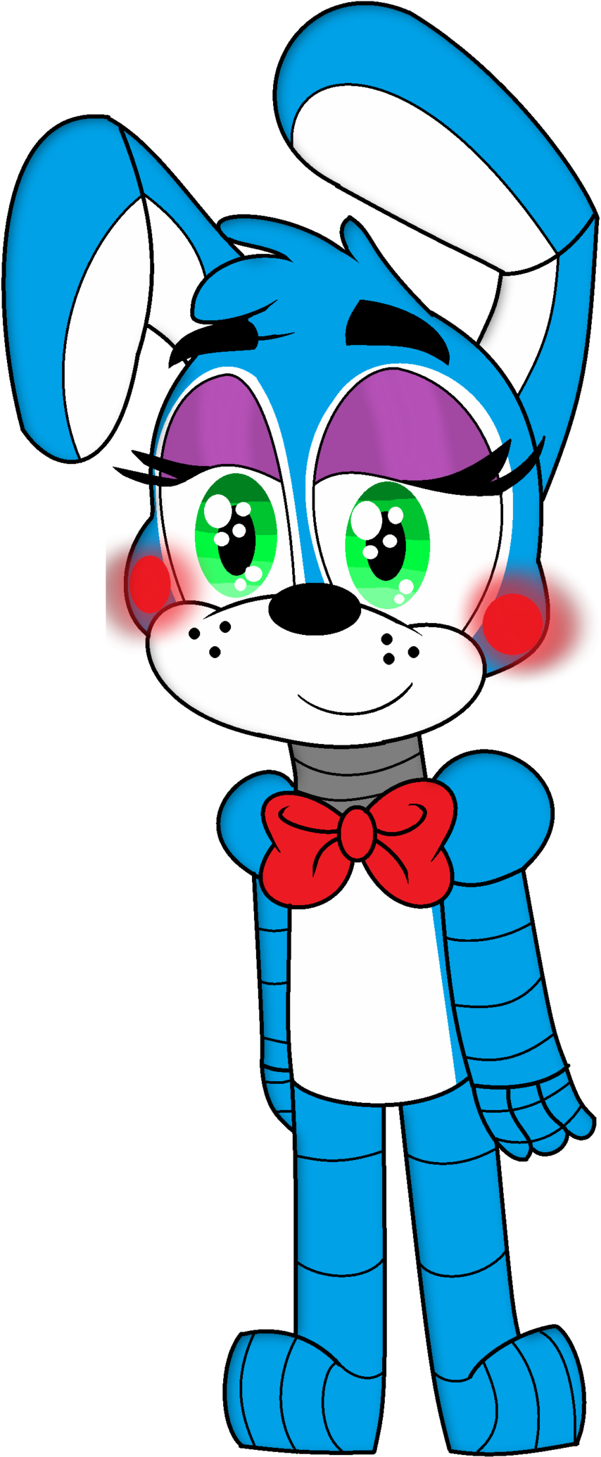 Fnaf Drawing Challenge - Fnaf Toy Bonnie Drawing - (1024x2165) Png ...