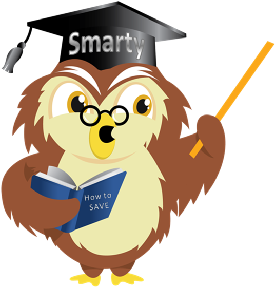 Cartoon Smart Owl - (557x594) Png Clipart Download