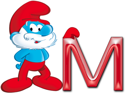 Free Alphabet, Smurf Alphabet, A-z, Png Graphics, Letter - Smurfs Papa ...