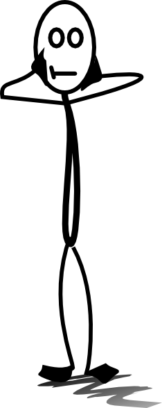 Stickman Worried Clip Art - Stick Man Worried - (234x587) Png Clipart ...