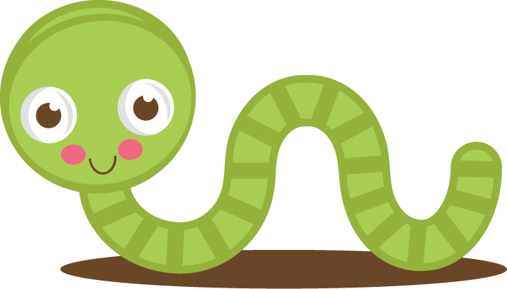 Worm Clipart Cute Animal - Worm Clip Art Free - (727x414) Png Clipart ...