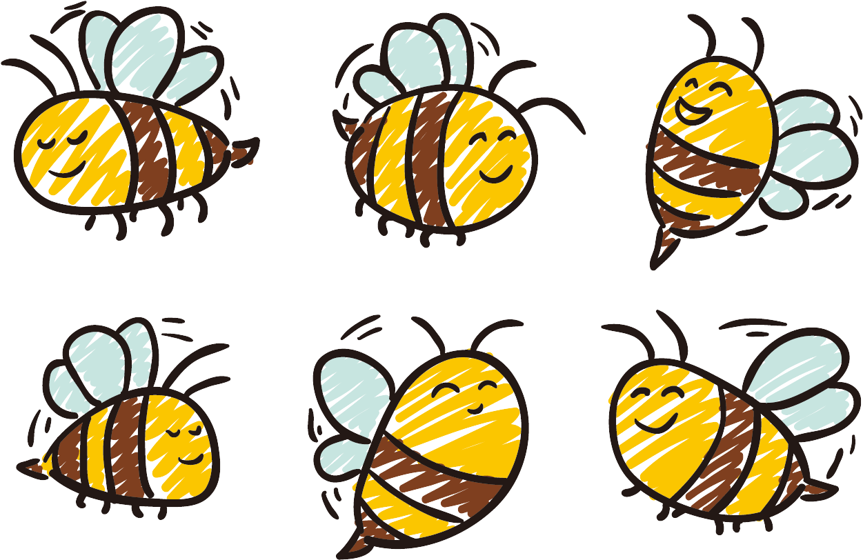Honey Bee Insect Drawing - Honey Bee Insect Drawing - (1400x980) Png ...
