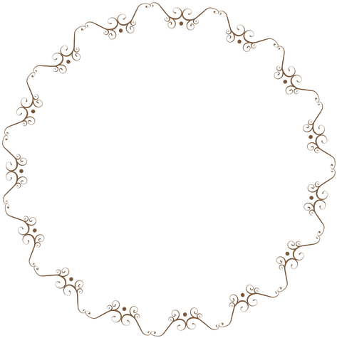 Circle Frame With Delicate Floral Ornaments Png - Delicado Png ...