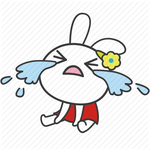 Cartoon Bunny Pictures - Cartoon Character Crying - (512x512) Png ...