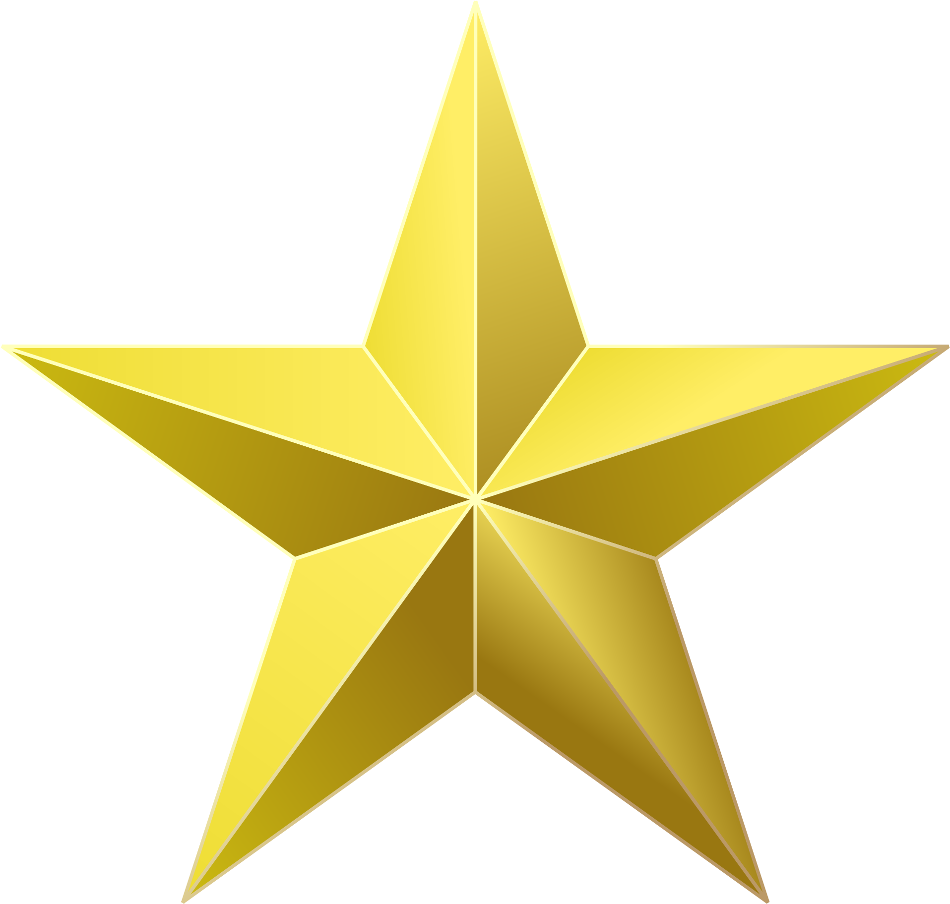 Open - Gold Star Png - (2000x1915) Png Clipart Download
