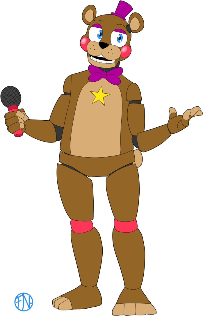 Rockstar Freddy By Fnafnations - Fnafnations Rockstar - (706x1132) Png ...