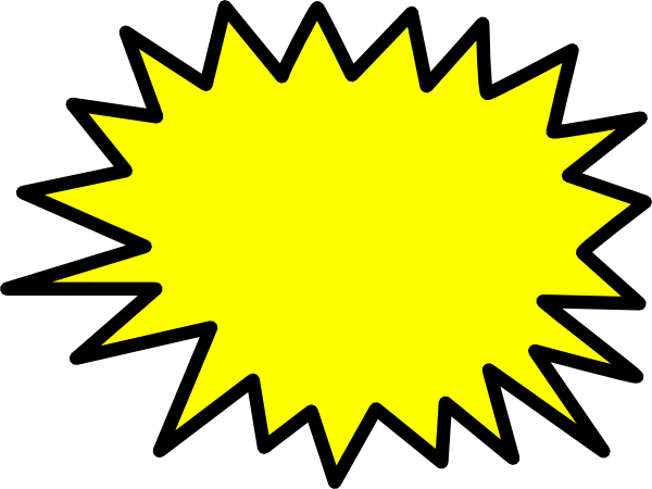 Yellow Star Burst Clip Art At Clker Com Vector Clip - Promo Clipart ...