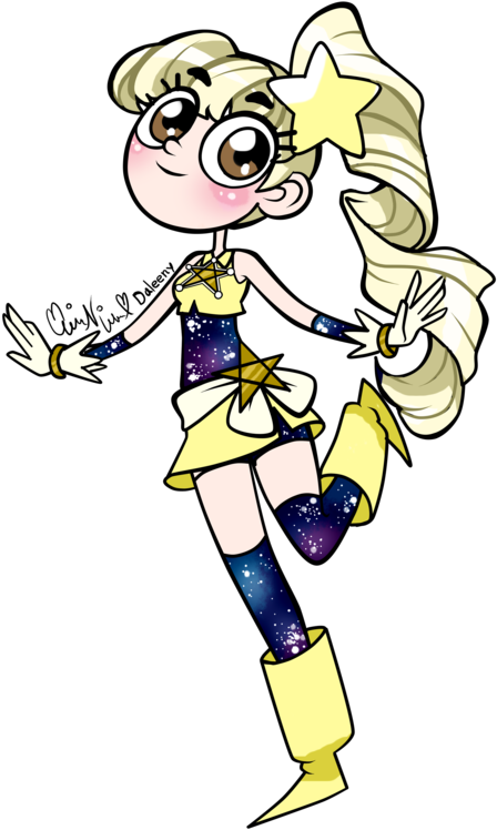 Shining Star Cartoon Version By Daleeny - Cartoon - (800x800) Png ...