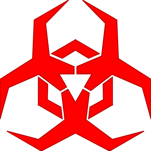 Malware Hazard Symbol Red Vector Image - Hacker Png - (500x498) Png ...