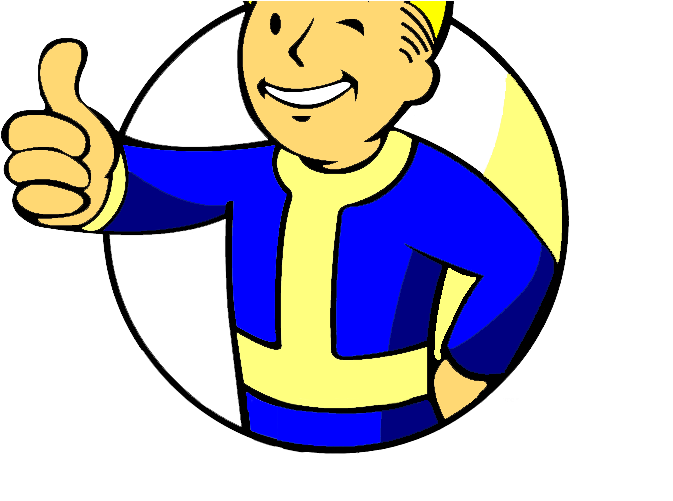 Fallout Clipart Thumbs Up - Thumbs Up Fallout Guy - (721x500) Png ...