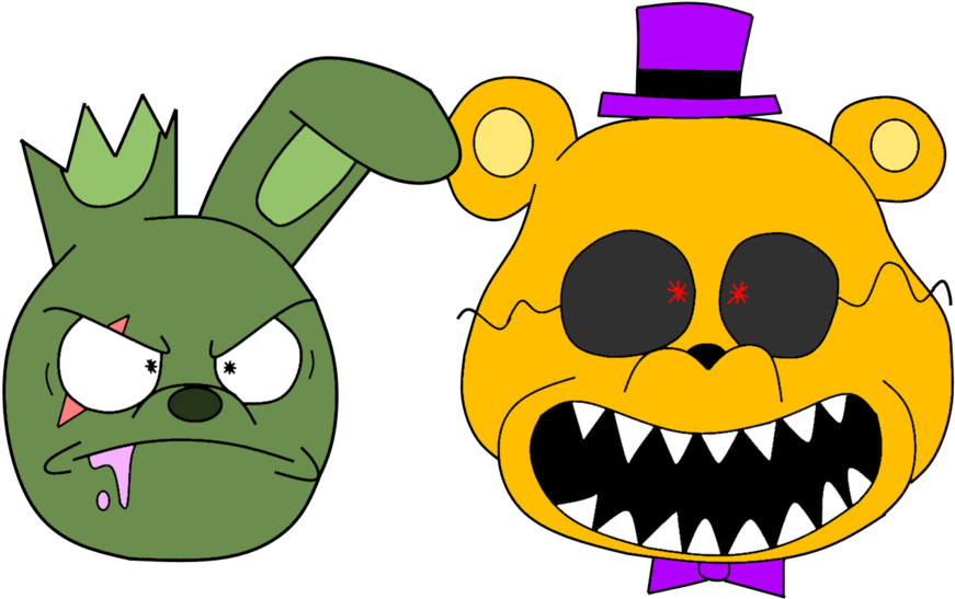 Spring And Fredbear By Drgoldenstar - Cartoon - Full Size PNG Clipart ...