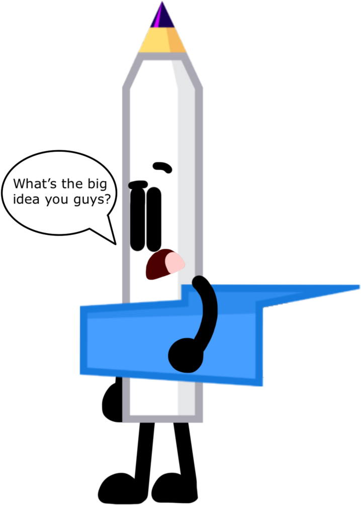 Bfdi Pen Without Cap - (770x1038) Png Clipart Download