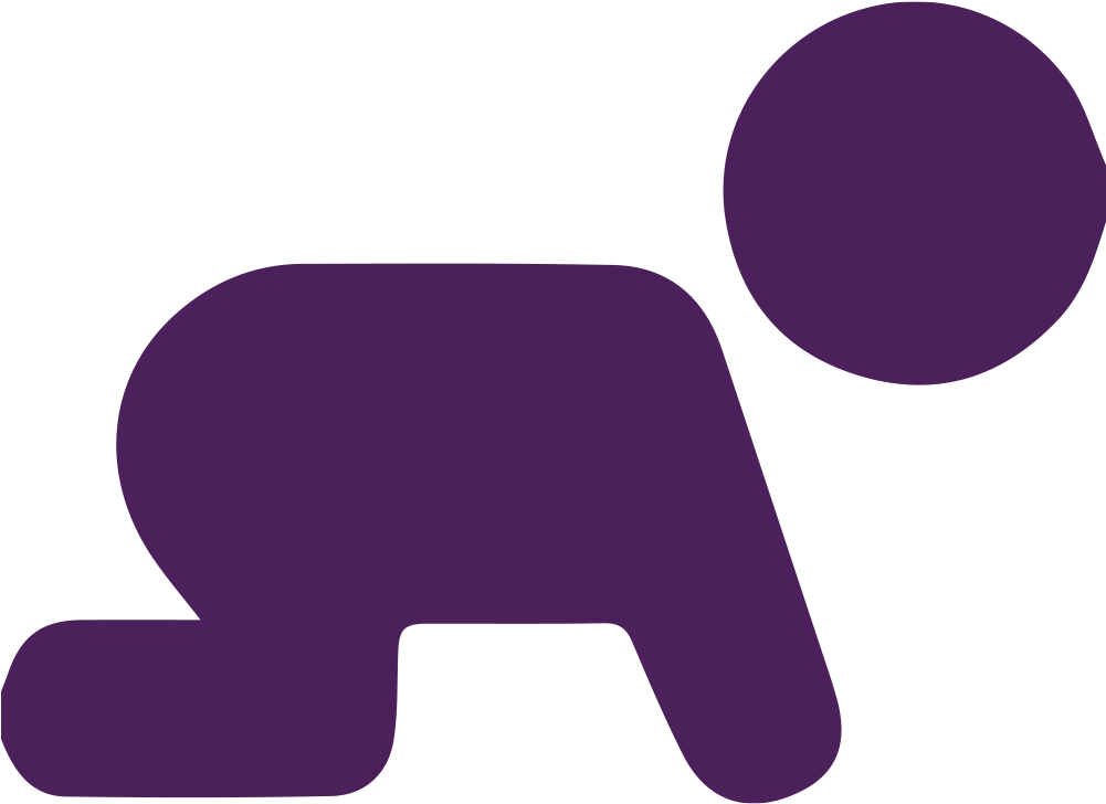 Milestones - Crawling Baby Stick Figure - (1000x1000) Png Clipart Download