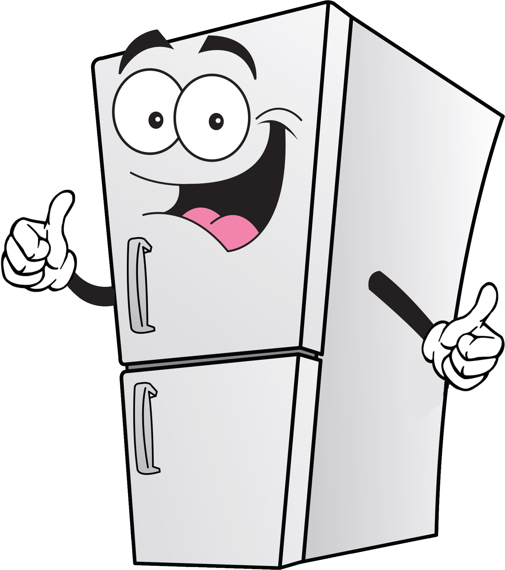 Products - Cartoon Fridge - (1699x2065) Png Clipart Download