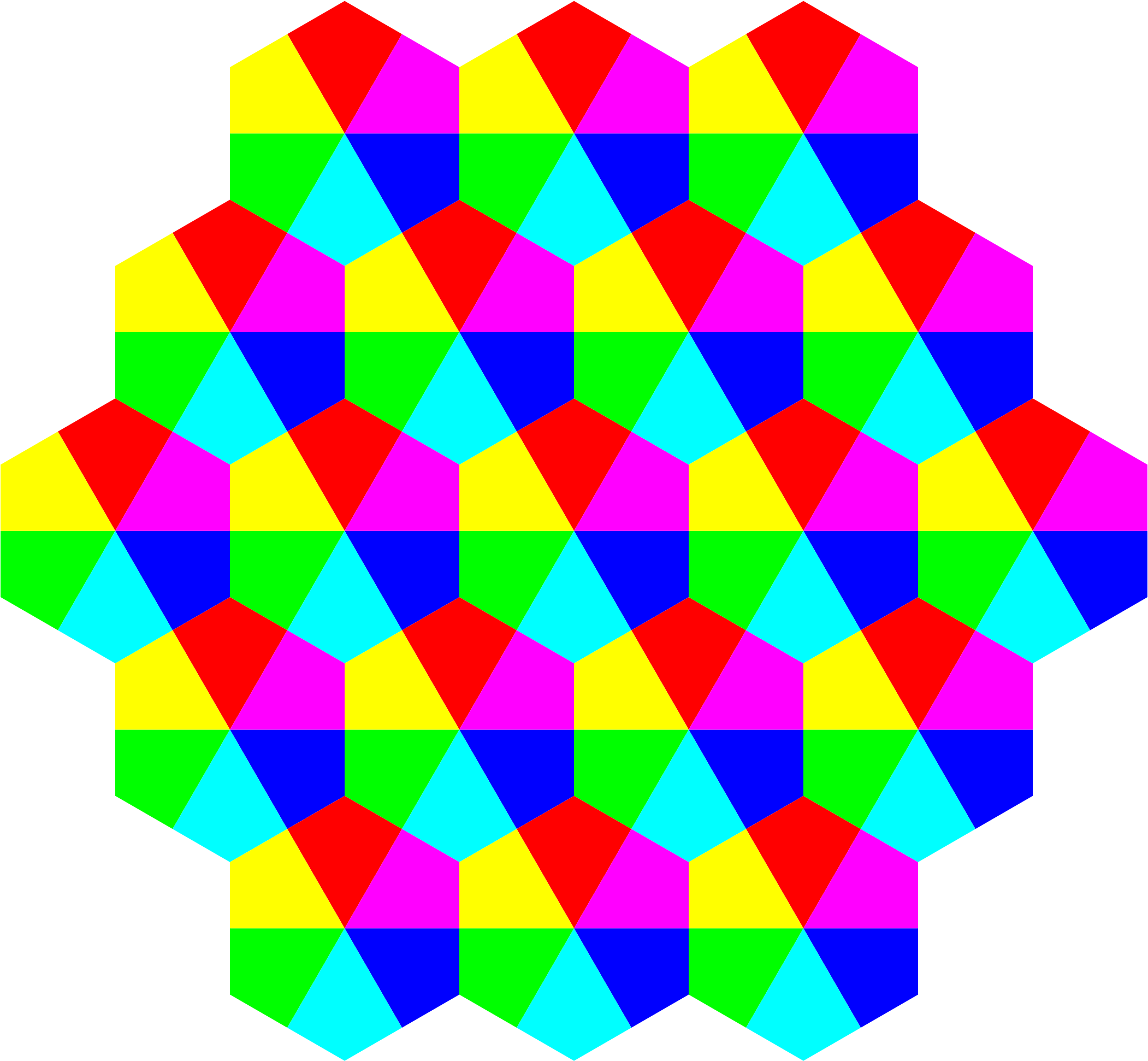 Color Clipart Color Design - Colored Hexagon Png - (2400x2400) Png ...