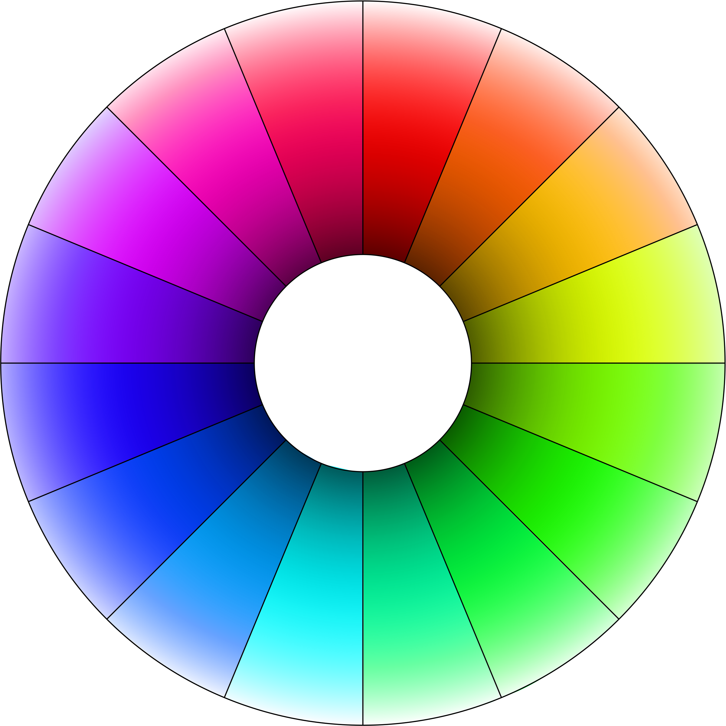 Clipart - Color Wheel 16 Colors - Full Size PNG Clipart Images Download