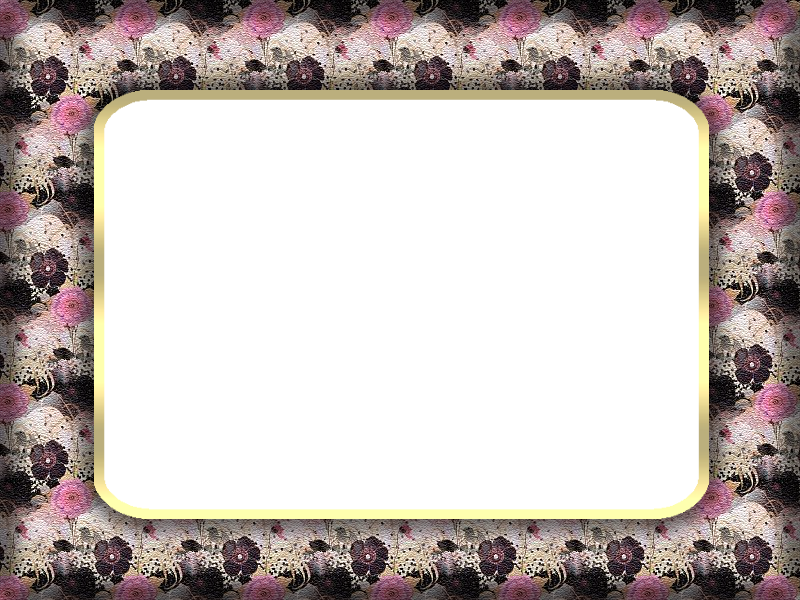 Borders And Fra - Black And Pink Floral Border - (800x600) Png Clipart ...