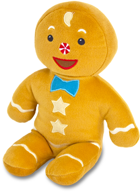 Gingerbread Boy Starfall - (400x400) Png Clipart Download