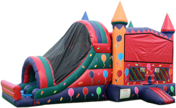 Balloon Combo Slide - Inflatable - (720x433) Png Clipart Download