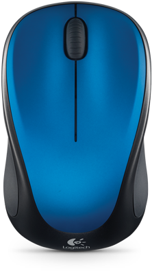 Logitech Wireless Mouse M235 - Mouse - (455x500) Png Clipart Download
