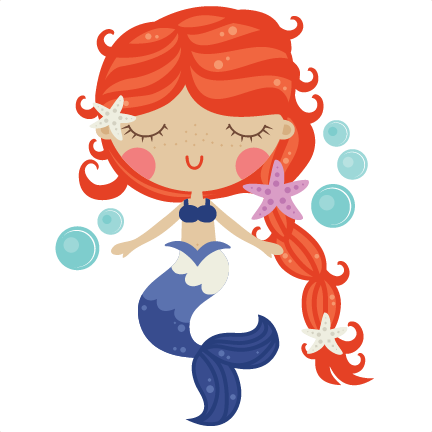 Mermaid Svg Scrapbook Cut File Cute Clipart Files For - Scalable Vector ...