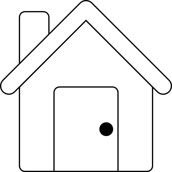 House - Outline - Template - Outlines Of A House - (958x963) Png ...